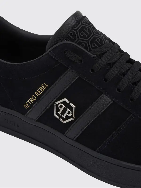 Philipp Plein Retro Rebel Suede Sneakers - Black