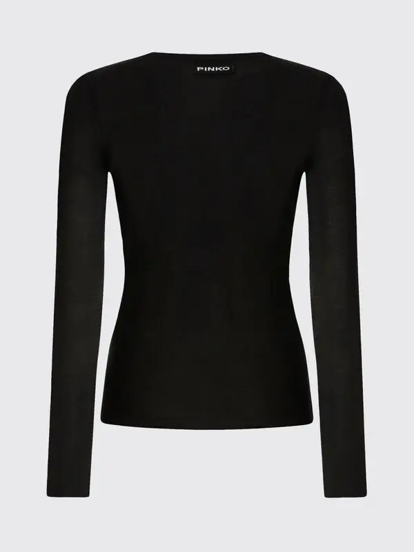 Pinko Viscose Knit Top - Black