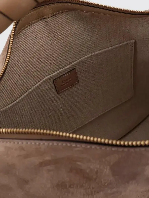 Chloé Marcie Suede Bag - Beige