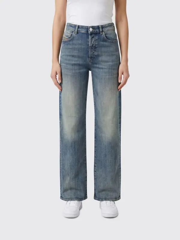 DIESEL® D-sent Wide Leg Jeans In Denim
