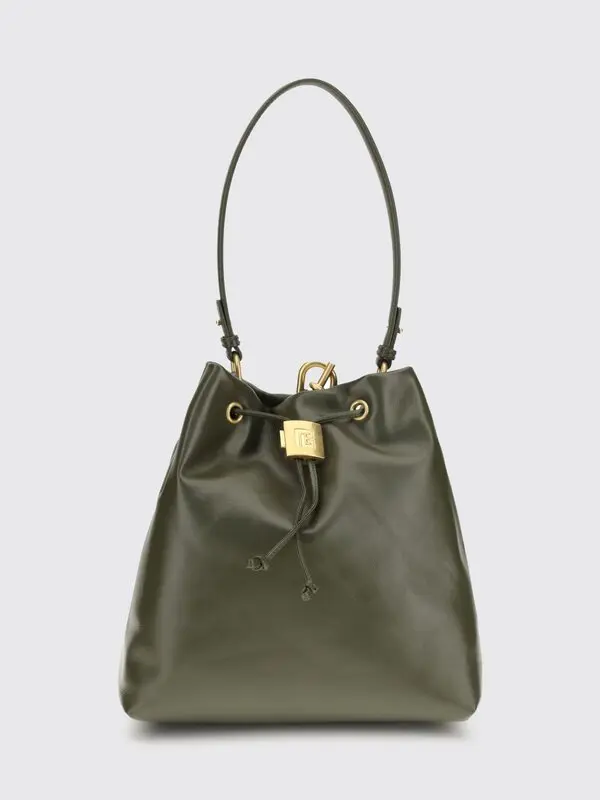 Balmain Calf Leather Bucket Backpack