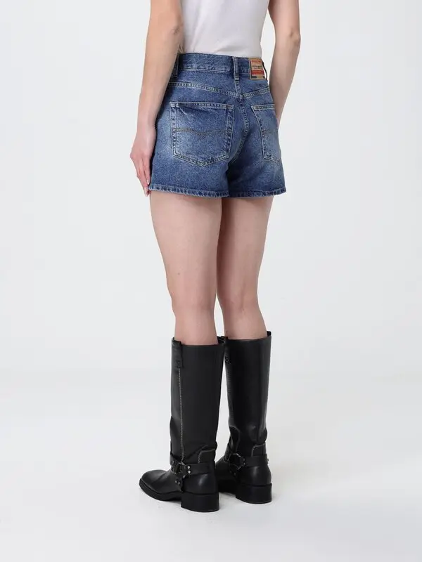 DIESEL® De-helios Cotton Denim Shorts