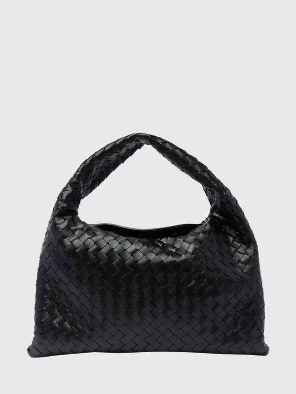 Bottega Veneta Hop Woven Leather Bag - Black