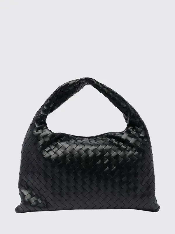 Bottega Veneta Woven Leather Shoulder Bag - Black