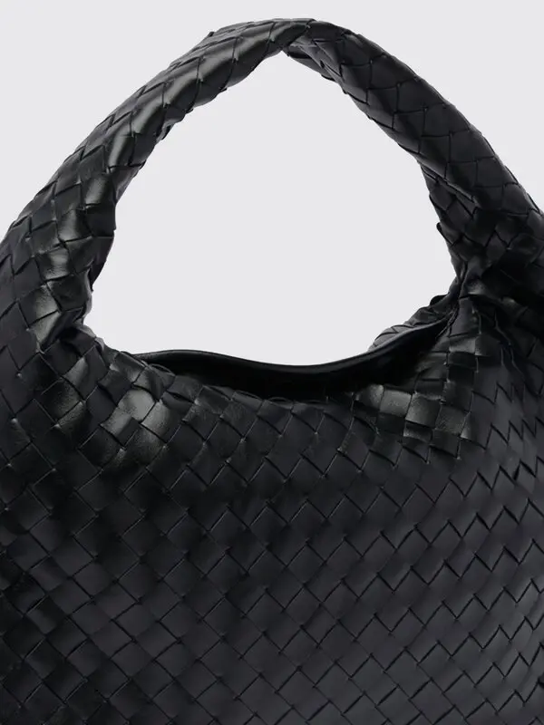 Bottega Veneta Woven Leather Shoulder Bag - Black