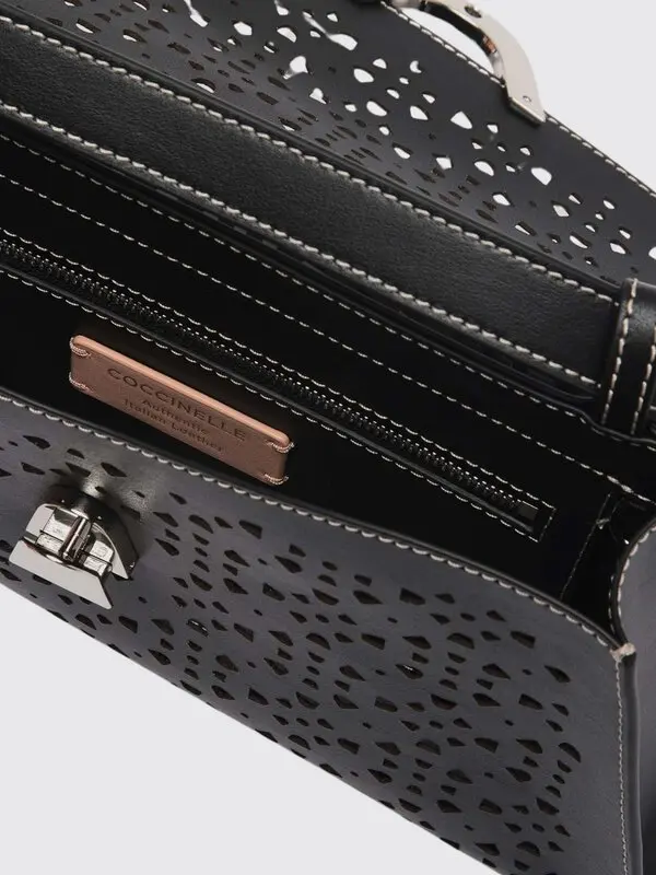 COCCINELLE Perforated Leather Crossbody Bag