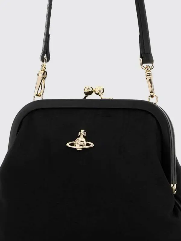 VIVIENNE WESTWOOD Viscose Clutch With Orb Logo
