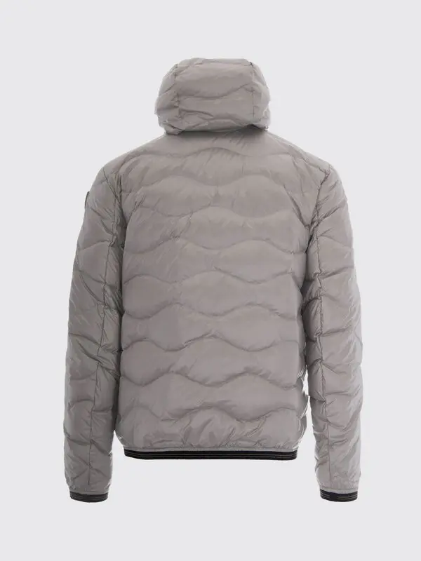 BLAUER. Quilted Padded Nylon Down Jacket - Grey