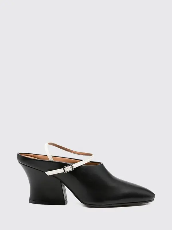JIL SANDER Leather Slingback Pumps - Blue
