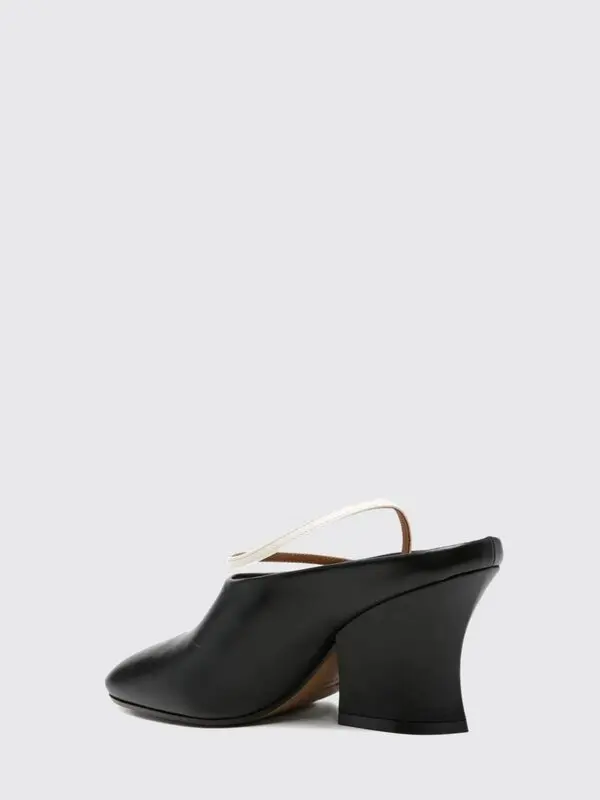 JIL SANDER Leather Slingback Pumps - Blue