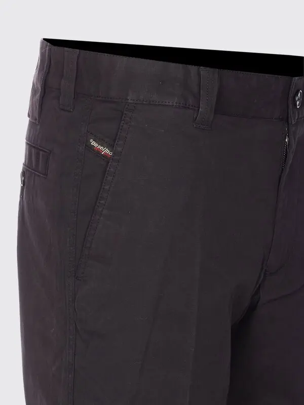 DIESEL® Tailored Straight Leg Trousers - Black