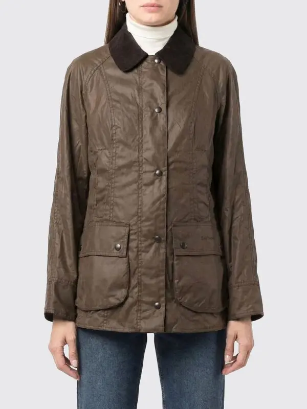 Barbour Waxed Cotton Beadnell Jacket - Brown