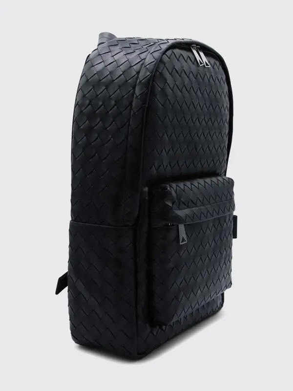 Bottega Veneta Woven Leather Backpack - Black