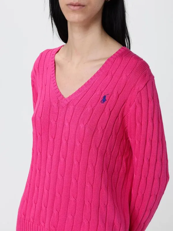 Ralph Lauren Polo Cable Knit Jumper - Orange