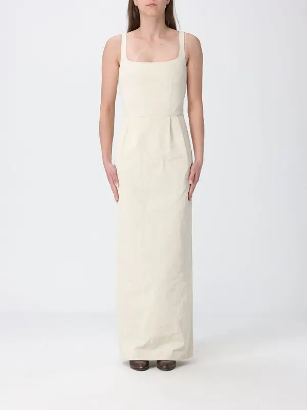 Ter Et Bantine Linen Blend Long Dress - Yellow