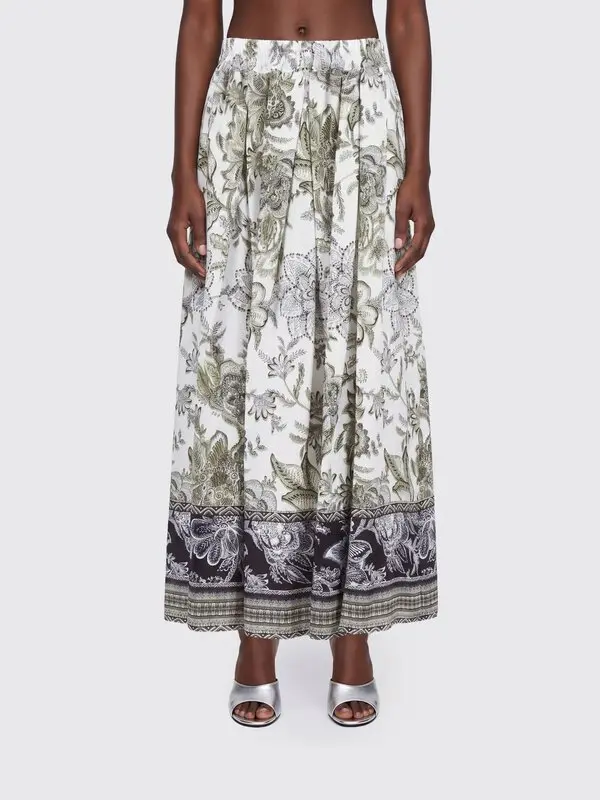 FAY Printed Viscose Skirt