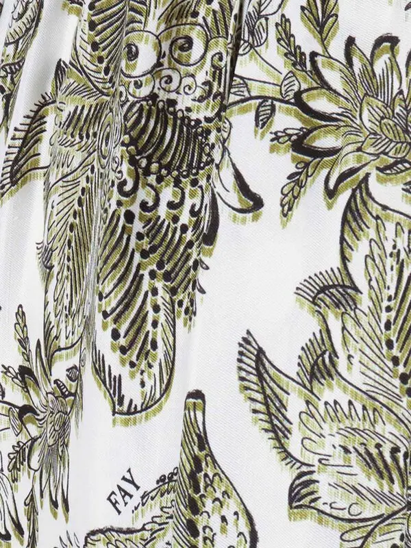 FAY Printed Viscose Skirt