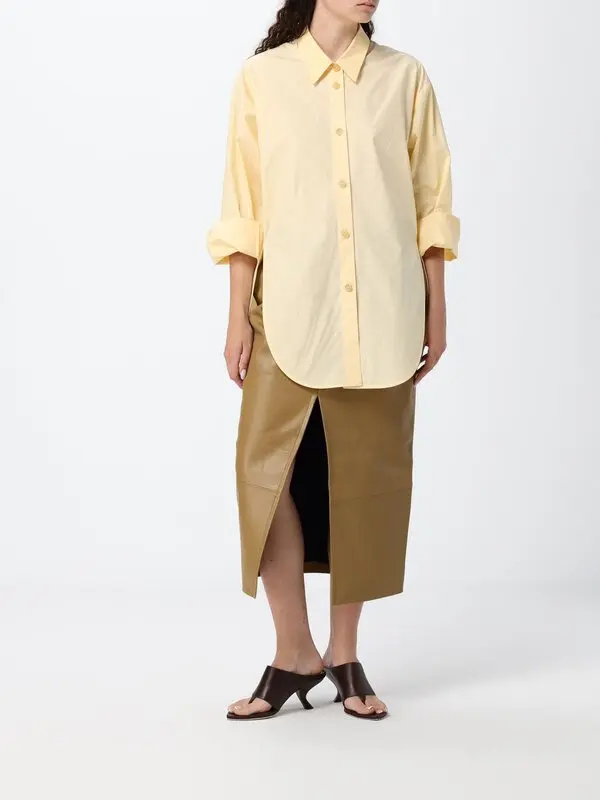 Khaite Collared Button-up Shirt - Yellow