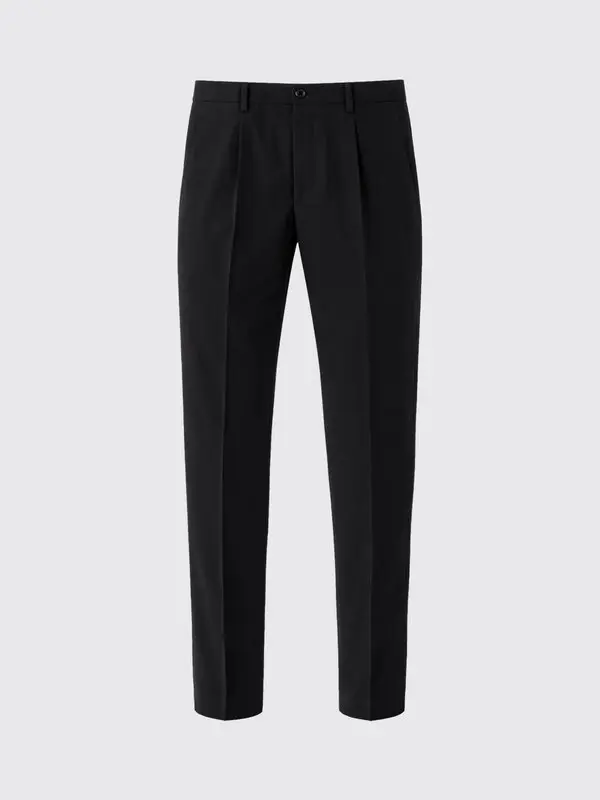 Dolce & Gabbana Virgin Wool Tailored Trousers - Black