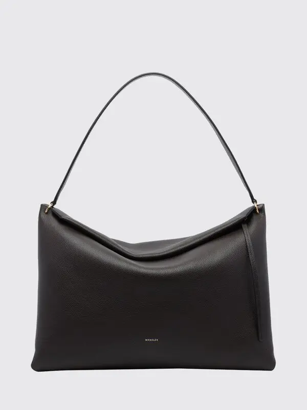 WANDLER Penelope Large Calf Leather Shoulder Bag With Zip Closure