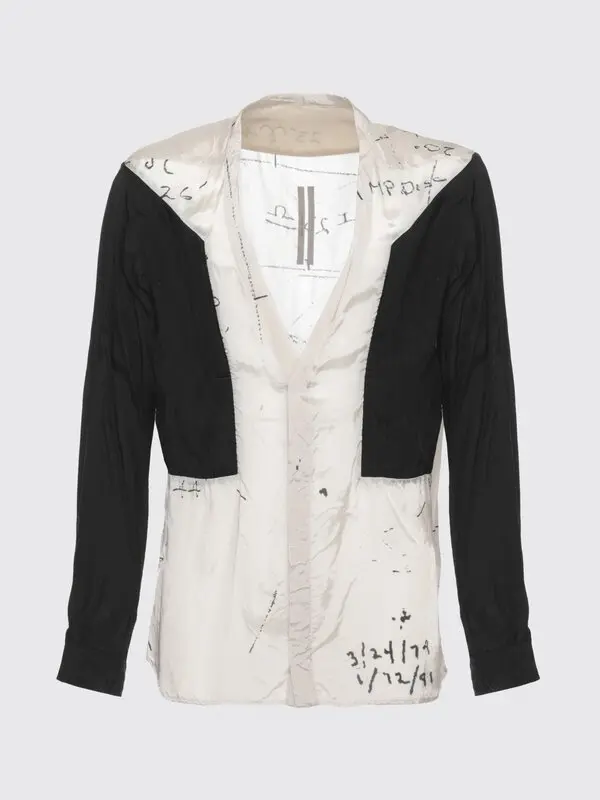 Rick Owens Larry Fogpocket Printed Cotton Blend Shirt