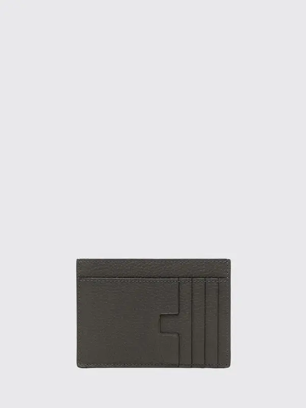 TOM FORD Flat Calf Leather Card Holder With Seven Slots And Laminated Logo