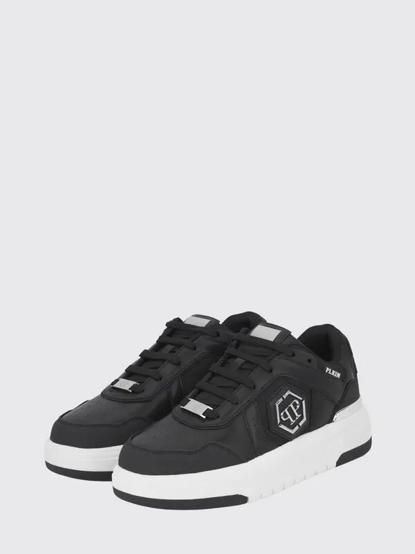 Philipp Plein Leather And Mesh Sneakers - White 1