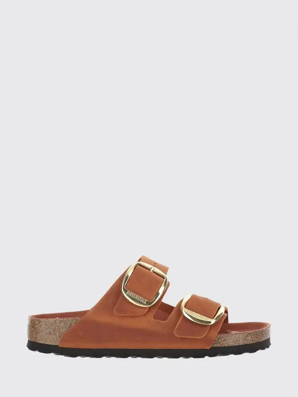 BIRKENSTOCK Arizona Big Buckle Oiled Leather Sandal - Orange