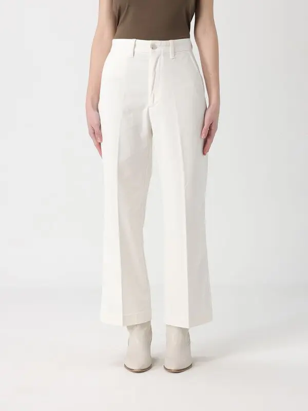 Polo Ralph Lauren Tailored Wide Leg Trousers - White