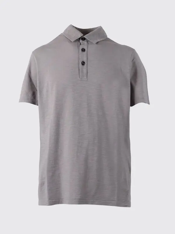 DONDUP Basic Cotton Polo Shirt - Grey