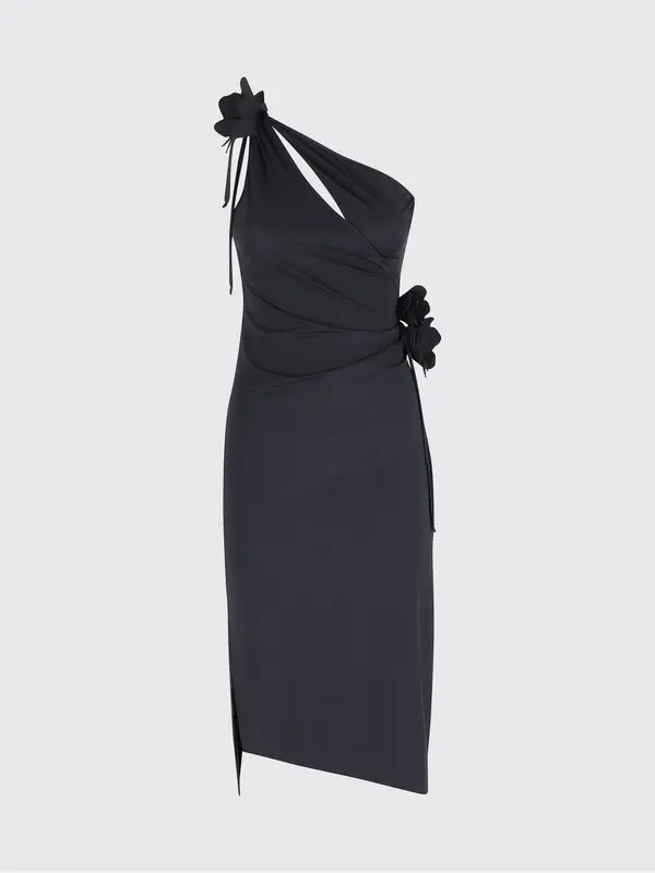 Coperni Jersey One-shoulder Dress - Black