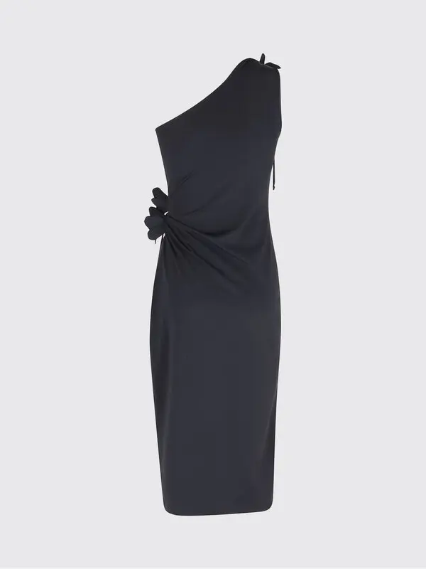 Coperni Jersey One-shoulder Dress - Black