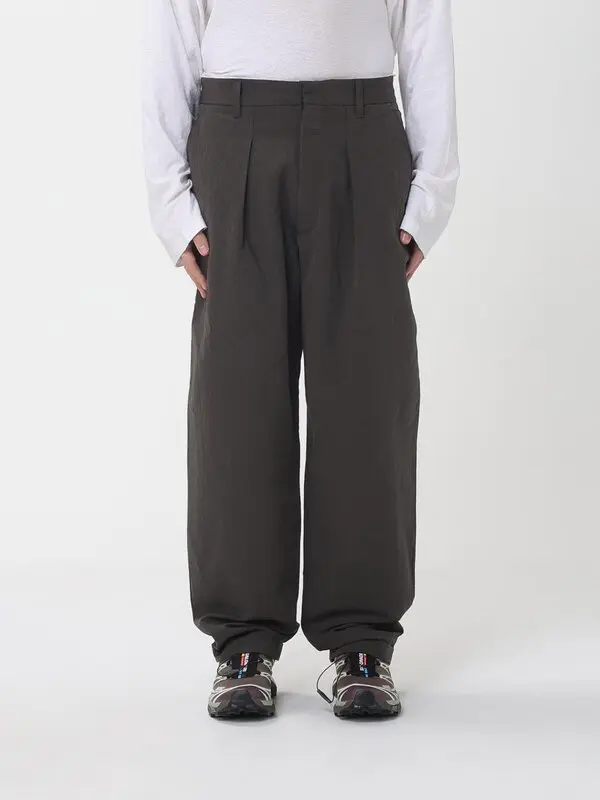 RANRA Cotton Blend Wide-leg Trousers