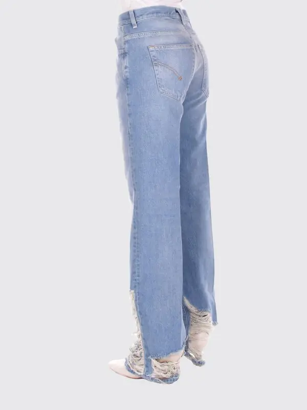 DONDUP Distressed Denim Wide Leg Jeans