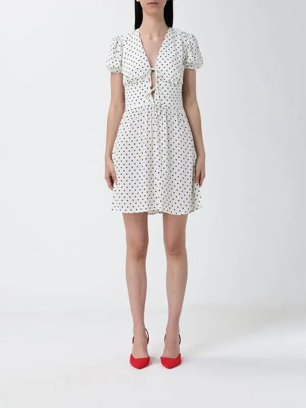 MAR DE MARGARITAS Printed Viscose Mini Dress - Natural