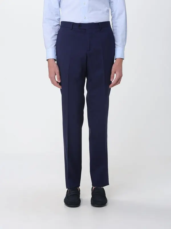 MANUEL RITZ Single-breasted Stretch Wool Suit - Blue