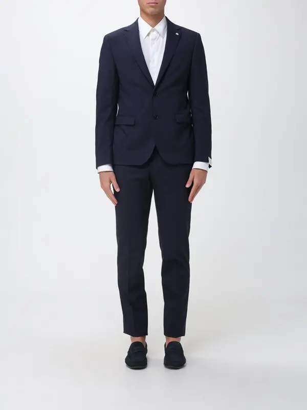 MANUEL RITZ Single-breasted Stretch Wool Suit