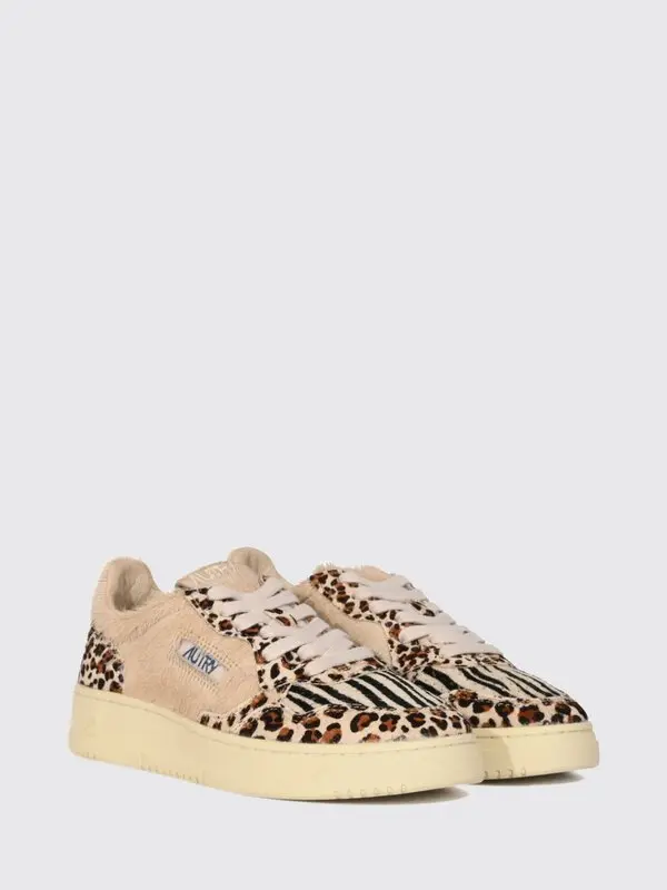 AUTRY Medalist Low Bi Leather Sneakers With Perforated Toe - Multicolor
