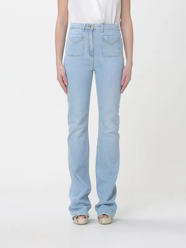Elisabetta Franchi Flared Stretch Denim Jeans