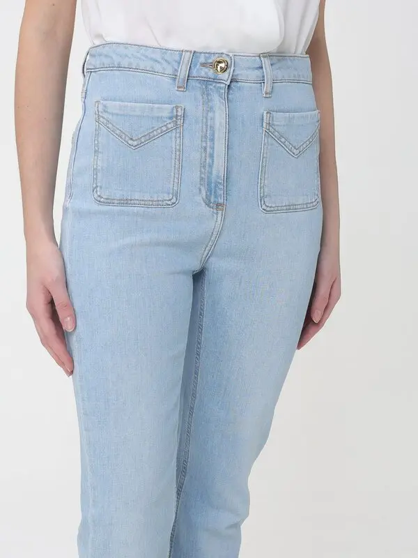 Elisabetta Franchi Flared Stretch Denim Jeans