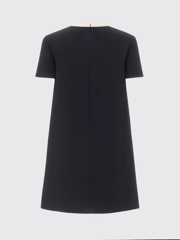 Valentino Garavani Vlogo Wool And Silk Mini Dress