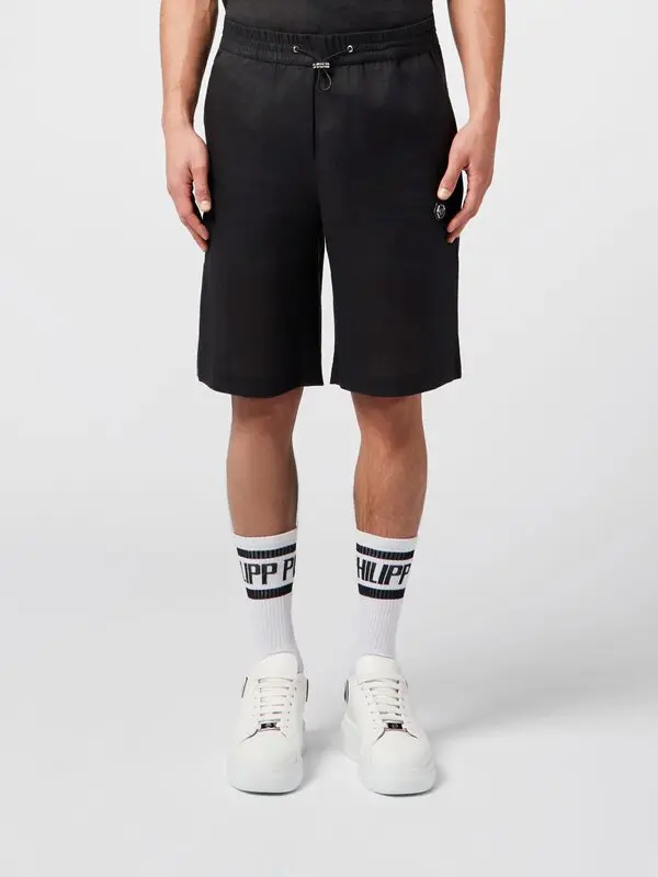 Philipp Plein Technical Fabric Jogging Shorts
