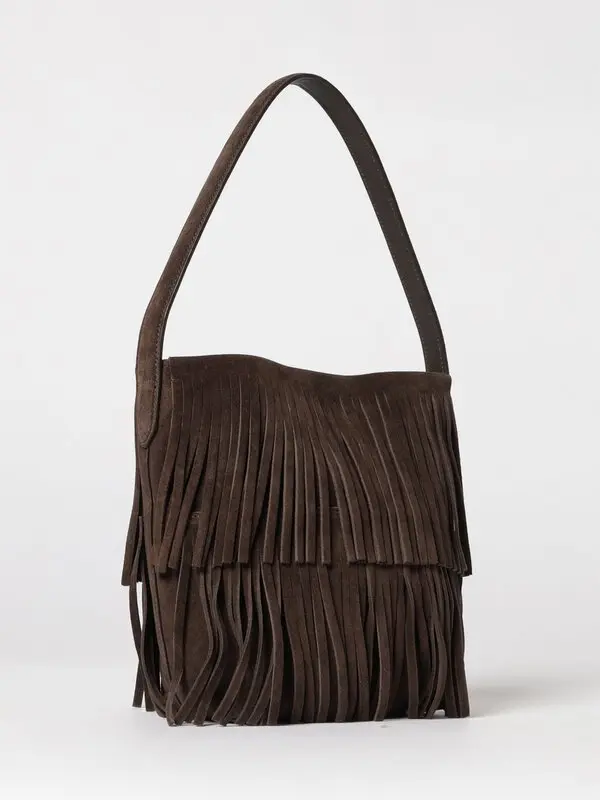 Liviana Conti Iman Suede Bag With Fringes