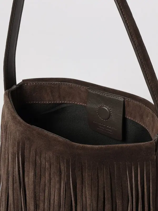 Liviana Conti Iman Suede Bag With Fringes