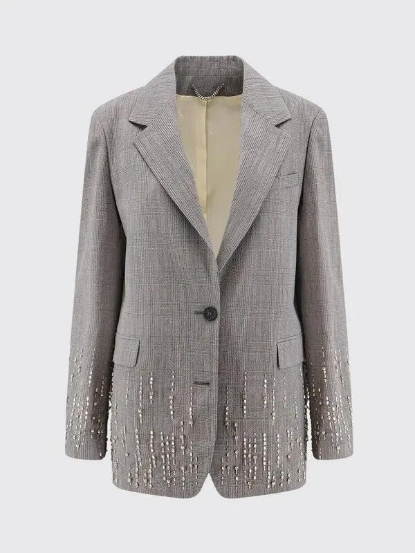 GOLDEN GOOSE Virgin Wool Blazer With Crystal Embellishments