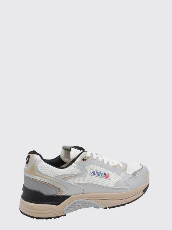 AUTRY Hyperway Bi Leather And Mesh Low-top Sneakers - White