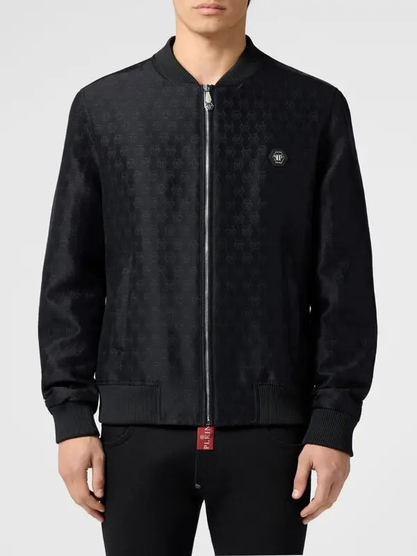 Philipp Plein Pp Jacquard Monogram Bomber Jacket