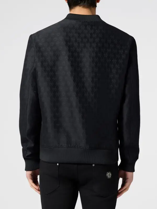 Philipp Plein Pp Jacquard Monogram Bomber Jacket
