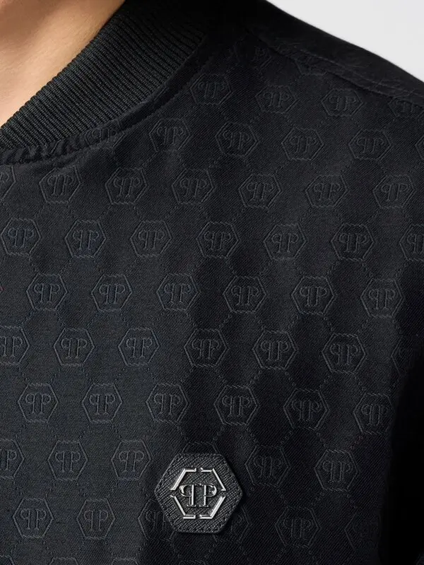 Philipp Plein Pp Jacquard Monogram Bomber Jacket