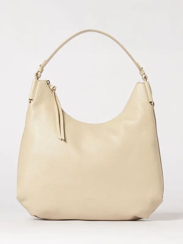 COCCINELLE Rebekka Medium Hammered Leather Bag - Sand